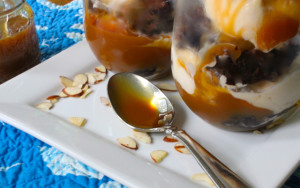 Espresso Brownie Parfaits with Amaretto Ice Cream & Salted Caramel ...