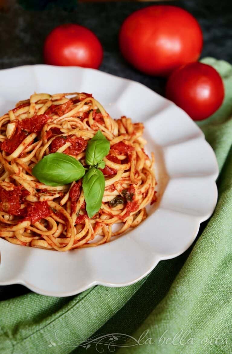 Copycat Carrabba’s Tagliarini Picchi Pacchiu, Linguine Toscana | La ...