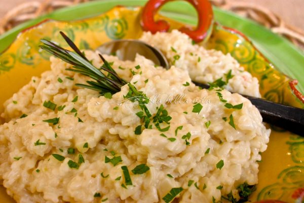 Classic Italian Risotto in Bianco | La Bella Vita Cucina