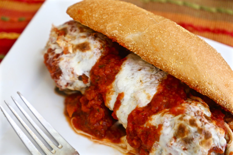 Cheesy Italian Meatball Sandwich | La Bella Vita Cucina