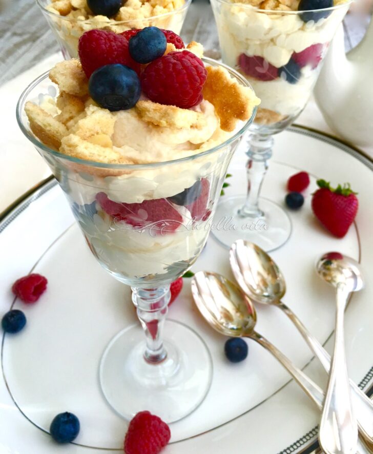 Italian Budino of Berries, Mascarpone and Marsala | La Bella Vita Cucina