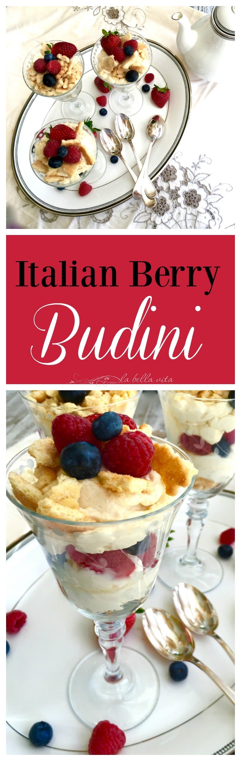 Italian Budino of Berries, Mascarpone and Marsala | La Bella Vita Cucina