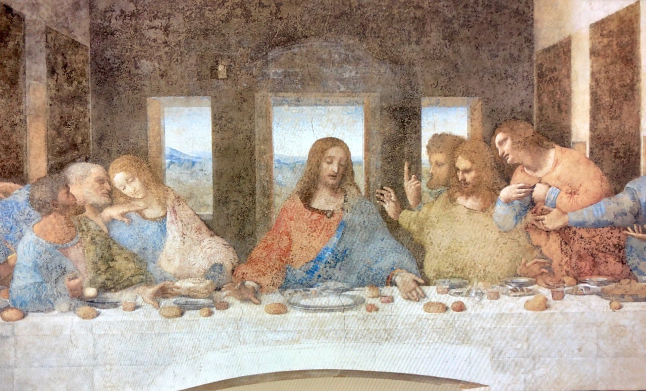 The Last Supper Original Painting By Leonardo Da Vinci Wallpaper