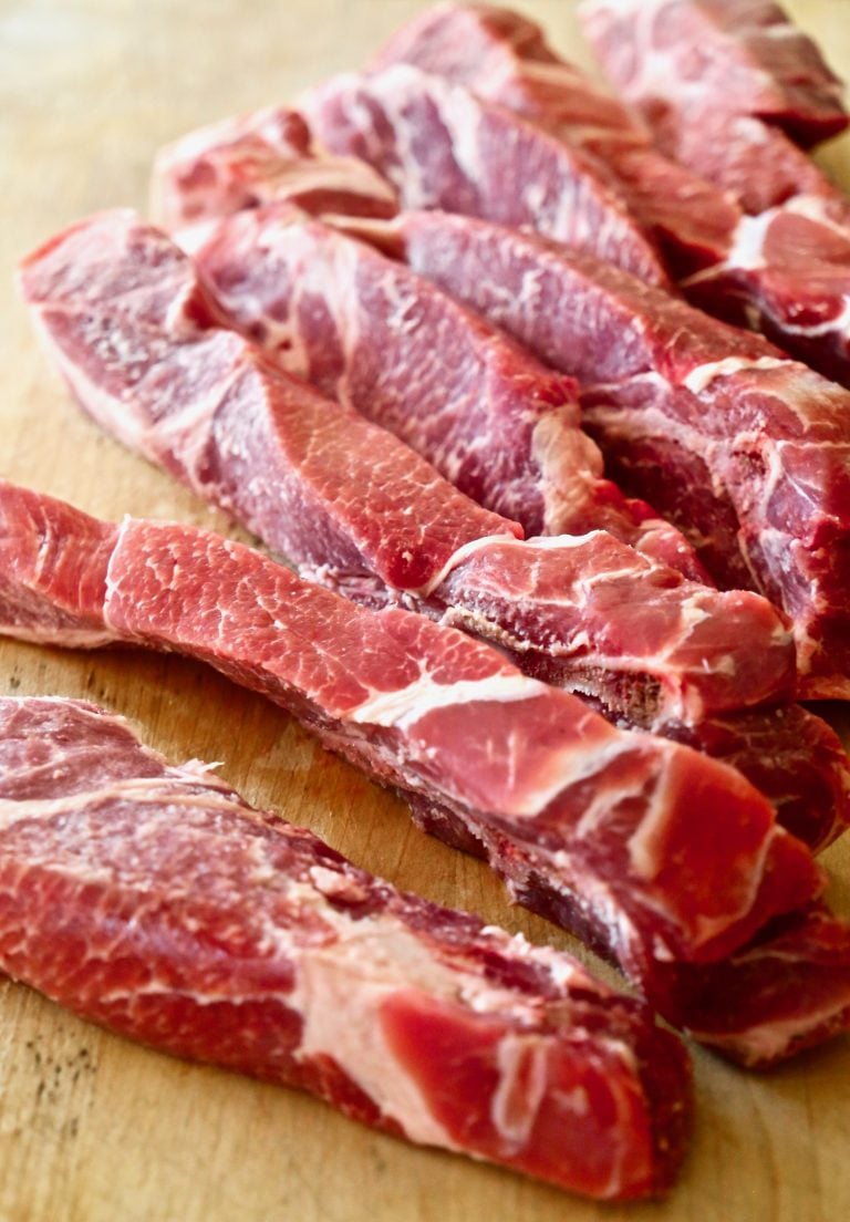 Italian Pork Ribs with Garlic Rosemary Sauce | La Bella Vita Cucina