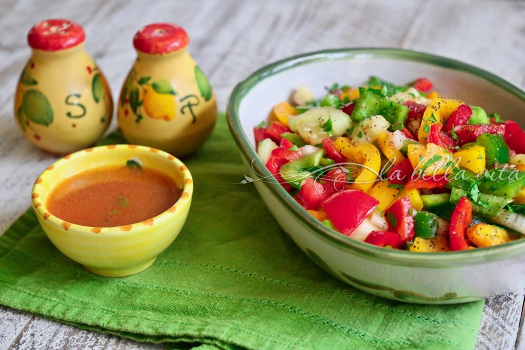 Italian Summer Vegetable Salad | La Bella Vita Cucina