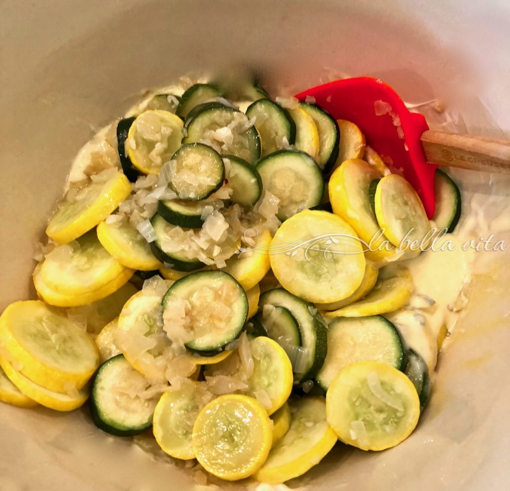 Zucchini, Yellow Squash & Italian Cheese Torta | La Bella Vita Cucina
