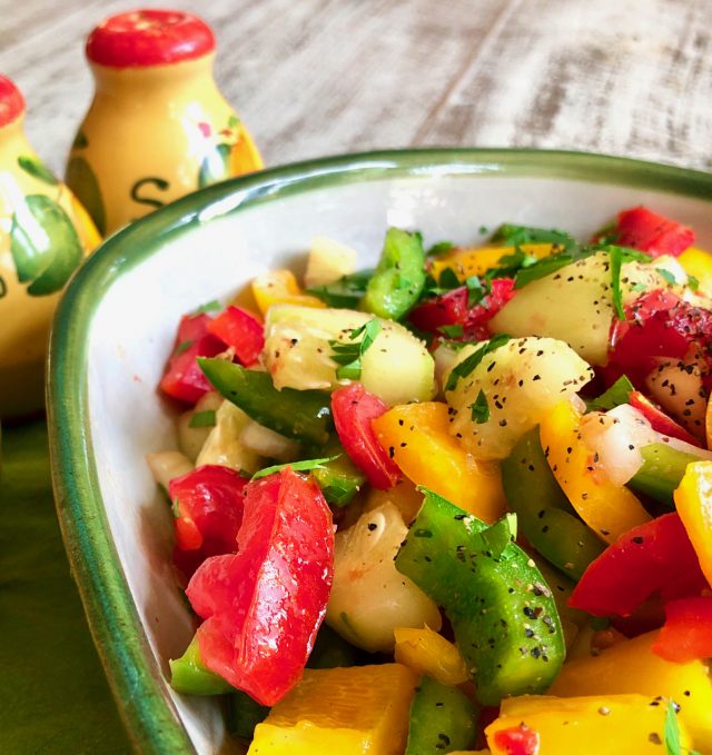 Italian Summer Vegetable Salad | La Bella Vita Cucina