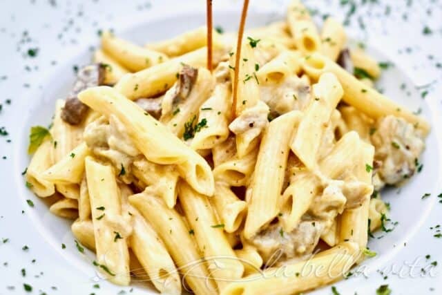 Pasta with Truffle Cream Sauce | La Bella Vita Cucina