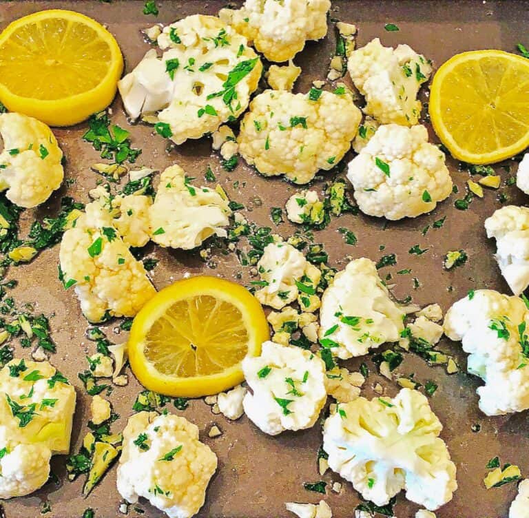 Roasted Cauliflower with Italian Cheese and Herbs | La Bella Vita Cucina