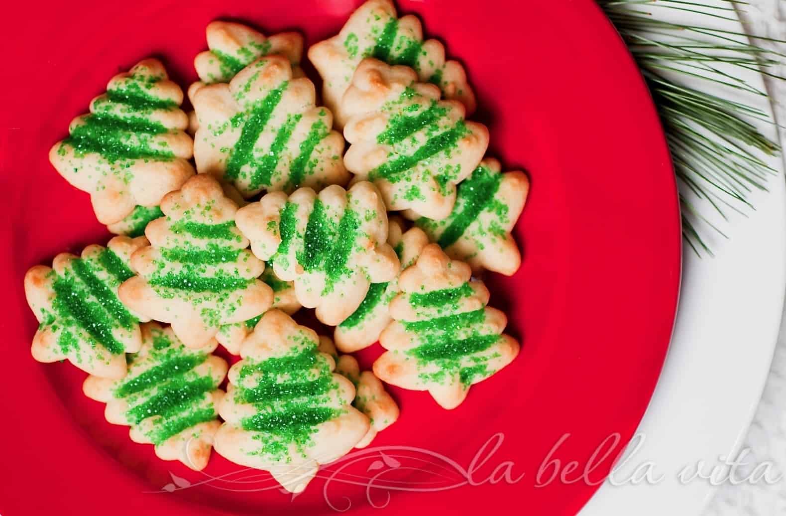 Easy Butter Rich Spritz Cookies | La Bella Vita Cucina