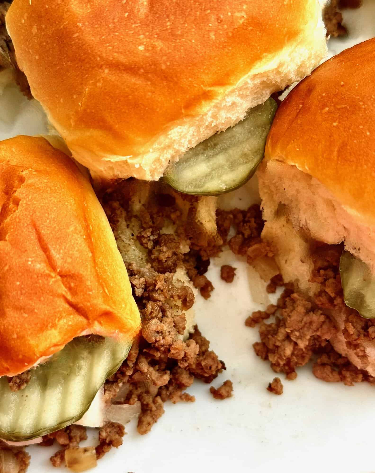 Iowa Maid-Rite Loose Meat Sandwiches {Sliders} | La Bella Vita Cucina