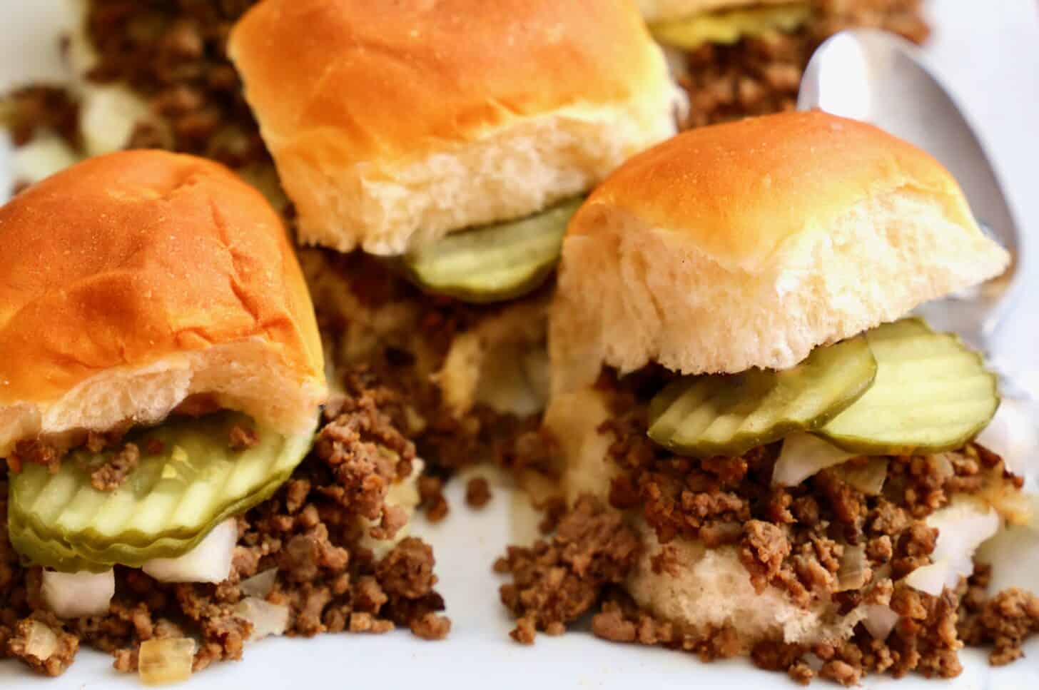Iowa Maid-Rite Loose Meat Sandwiches {Sliders} | La Bella Vita Cucina